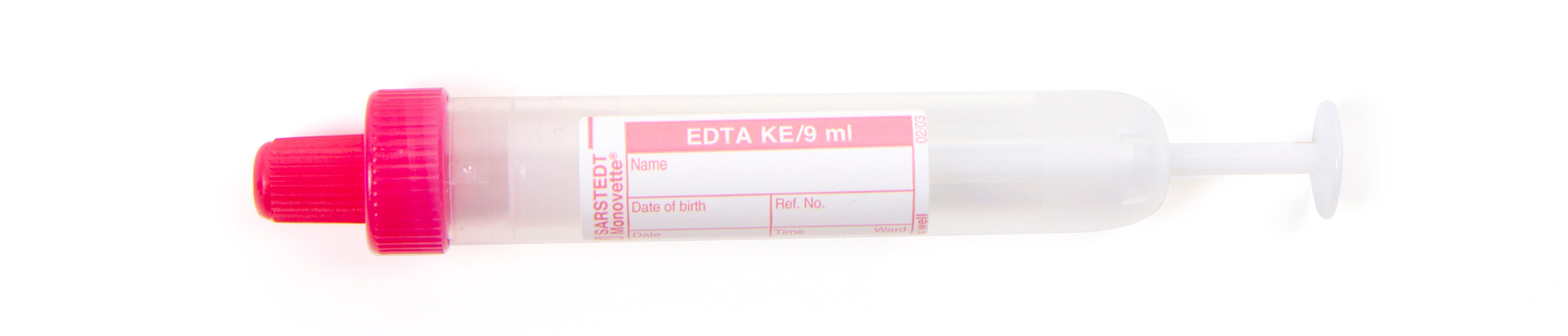 K-EDTA putki MONOVETTE 9,0 ml